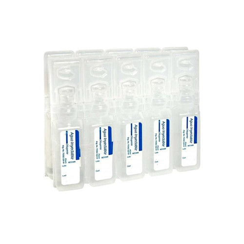 AGUA INYECTABLE 10 ML CAJA CON 10 PIEZAS | Misitio
