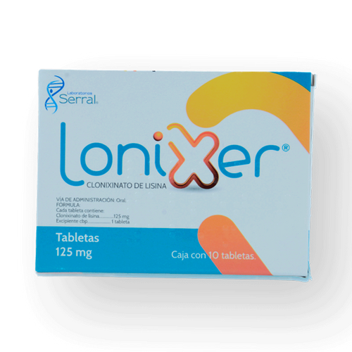 CLONIXINATO DE LISINA 125 MG CAJA CON 10 TAB | Misitio