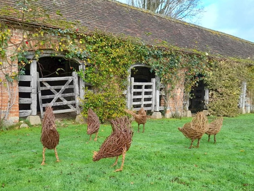 Handcrafted Willow Chickens | Jo Sadler Willow