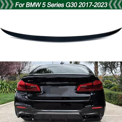 BMW G30 5 series M5 truck spoiler gloss black for 2017-2023 530i 540i ...
