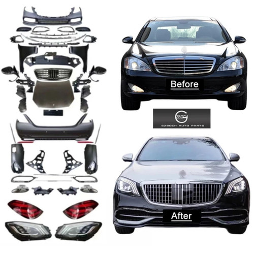 For Mercedes Benz S Class W221 Bumpers body kit conversion facelift ...