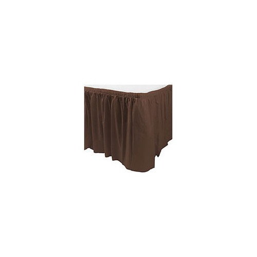Table Skirting Plastic – Brown | Surdel Party Rental