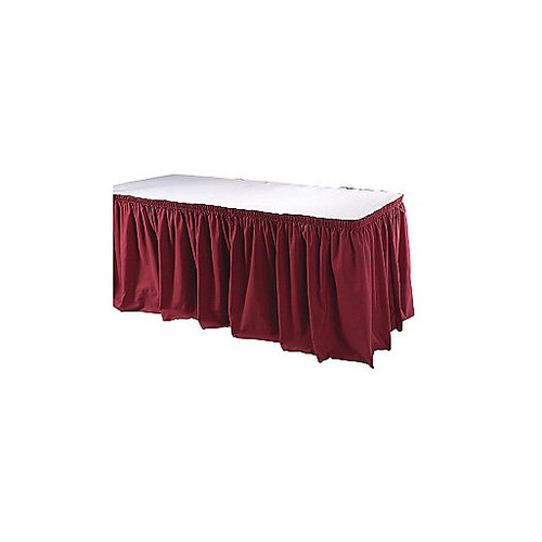 Table Skirting (burgundy) Per ft | Surdel Party Rental