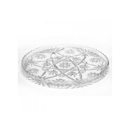 18″ Round Glass Tray | Surdel Party Rental
