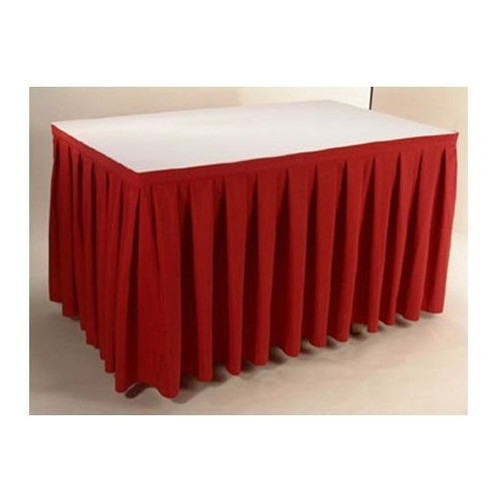 Table Skirting (red) Per ft | Surdel Party Rental