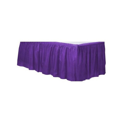 Table Skirting Plastic – Purple | Surdel Party Rental