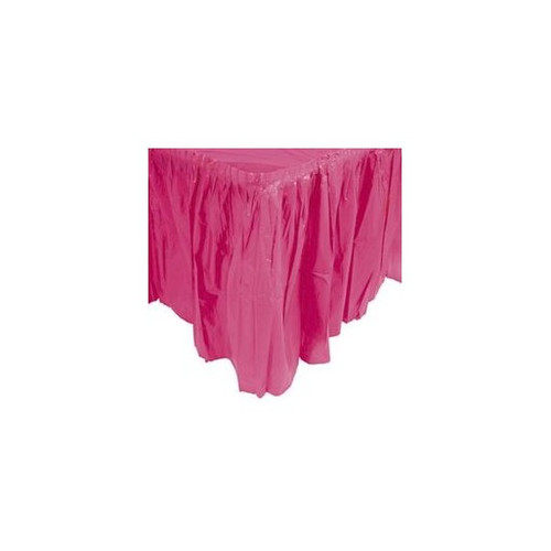 Table Skirting Plastic – Magenta | Surdel Party Rental