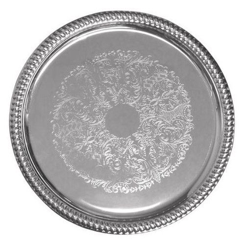 18″ Round Tray (Stainless Steel) | Surdel Party Rental