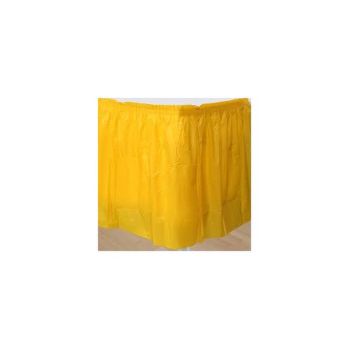 Table Skirting Plastic- Bright Yellow | Surdel Party Rental