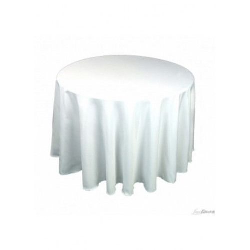 Round 120 inch – White | Surdel Party Rental