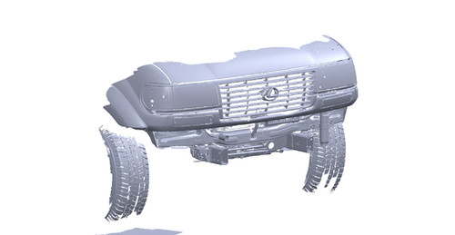 1997 LX450 / 80 SERIES FRONT FRAME - 3D SCAN | Ascend Fabrications