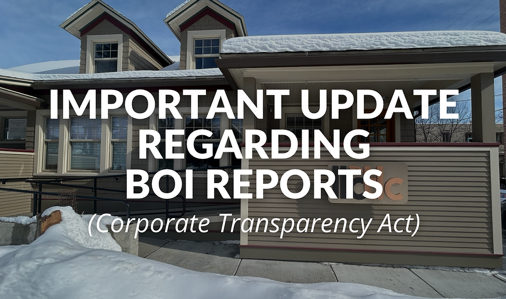 Beneficial Ownership Information (BOI) reporting requirements and updates