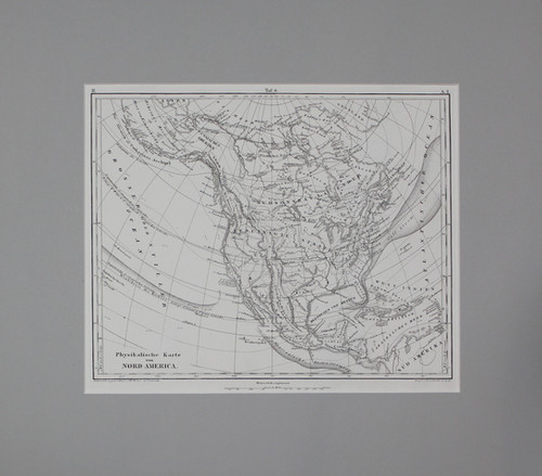 Matted Physikalische Karte von Nor America | Great Graphics