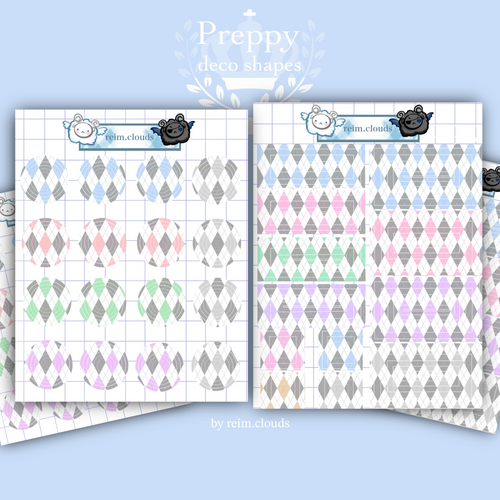 Preppy Deco Shapes | reimclouds