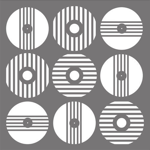 Spinning Discs stencil | Funky Fossil Designs