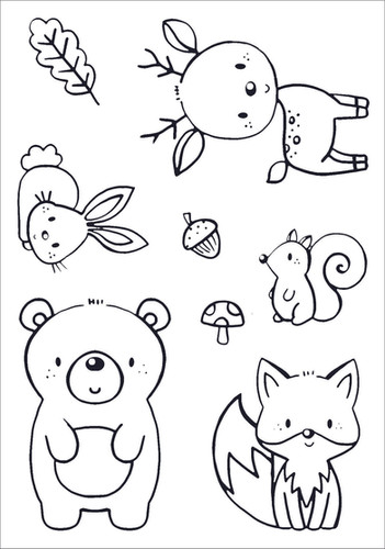 A6 Sweet Fall Stamp Set Funky Fossil Designs