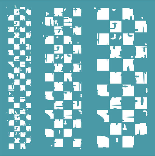 Checker Borders stencil | Funky Fossil Designs
