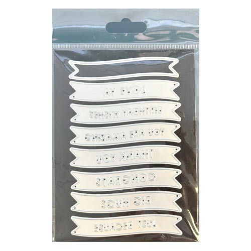 Word Banners die set | Funky Fossil