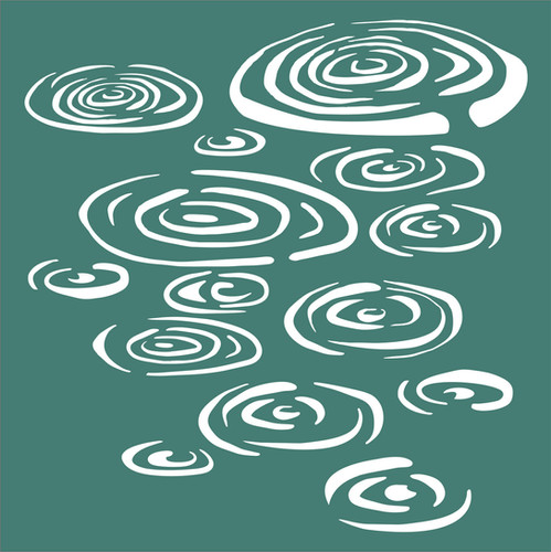 Ripples Stencil | Funky Fossil Designs