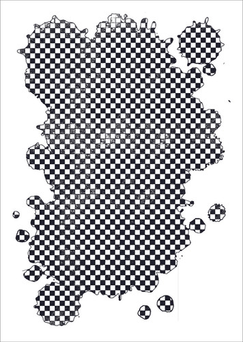 A7 Checkerboard Stain by Olga Heldwein | Funky Fossil Designs