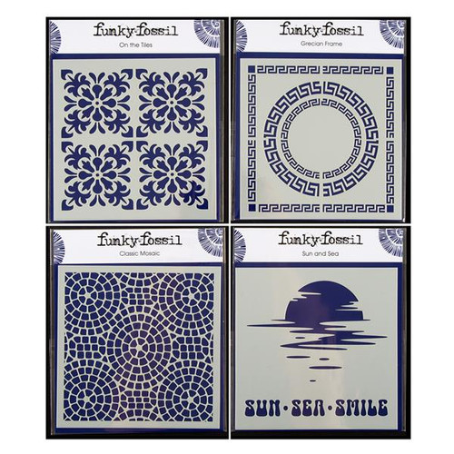 Mediterranean Moods stencil collection | Funky Fossil