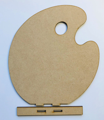 MDF Art palette and embellishments | Funky Fossil Designs