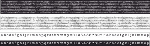 Typewriter Rolls 4 x washi tapes | Funky Fossil Designs