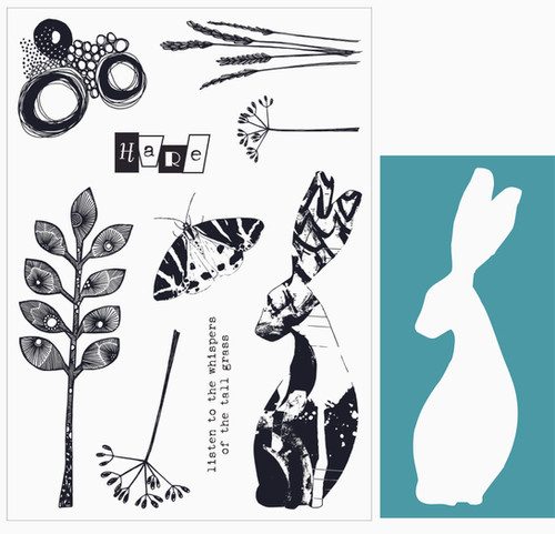 A5 Tall Grass Stamp Set by Dellow Designs | Funky Fossil