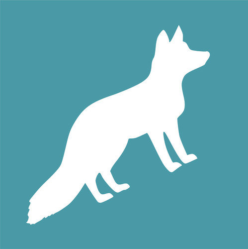 Fox Silhouette Stencil and Mask | Funky Fossil Designs