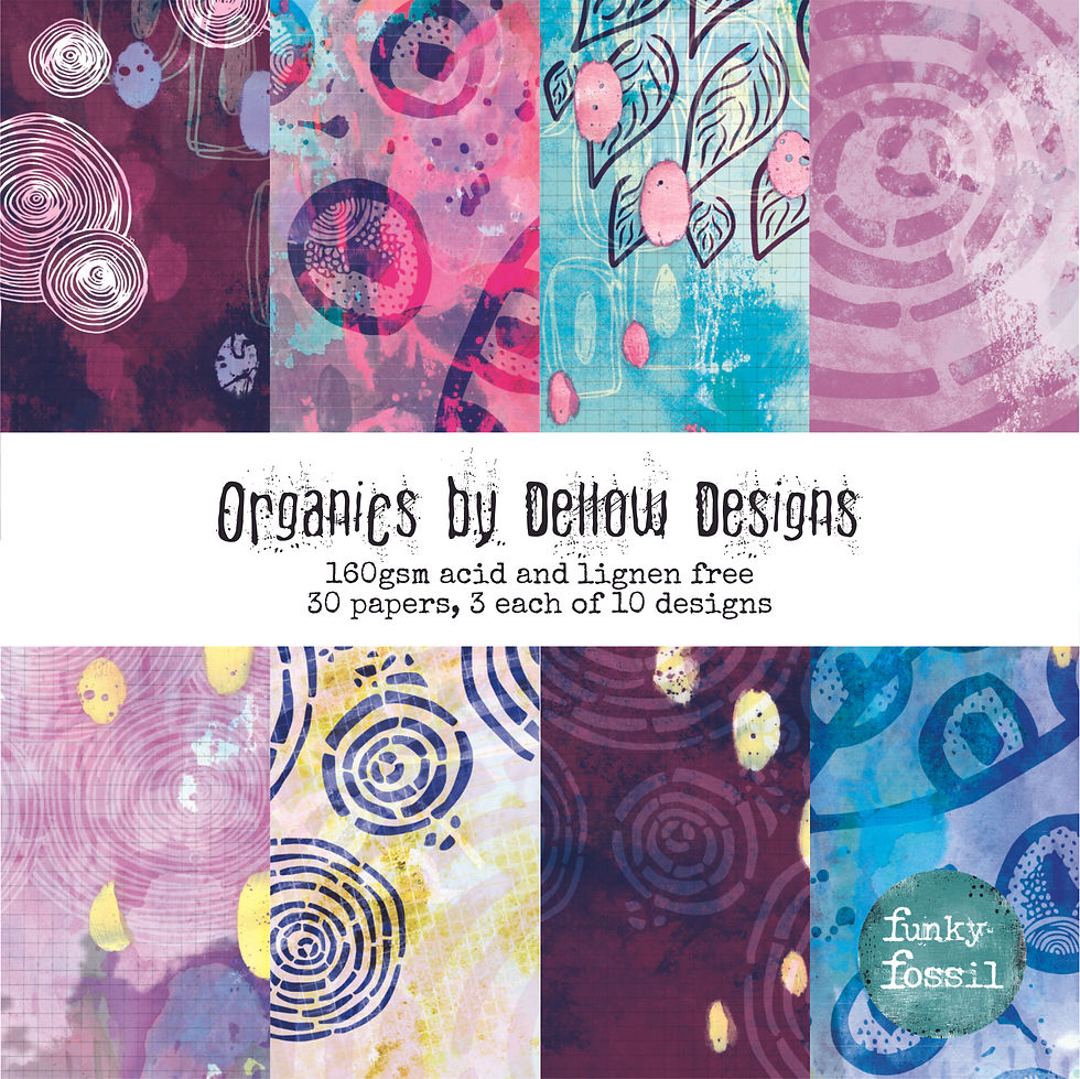 Papers, Washi and Enamel Dots | Funky Fossil Designs 2/5