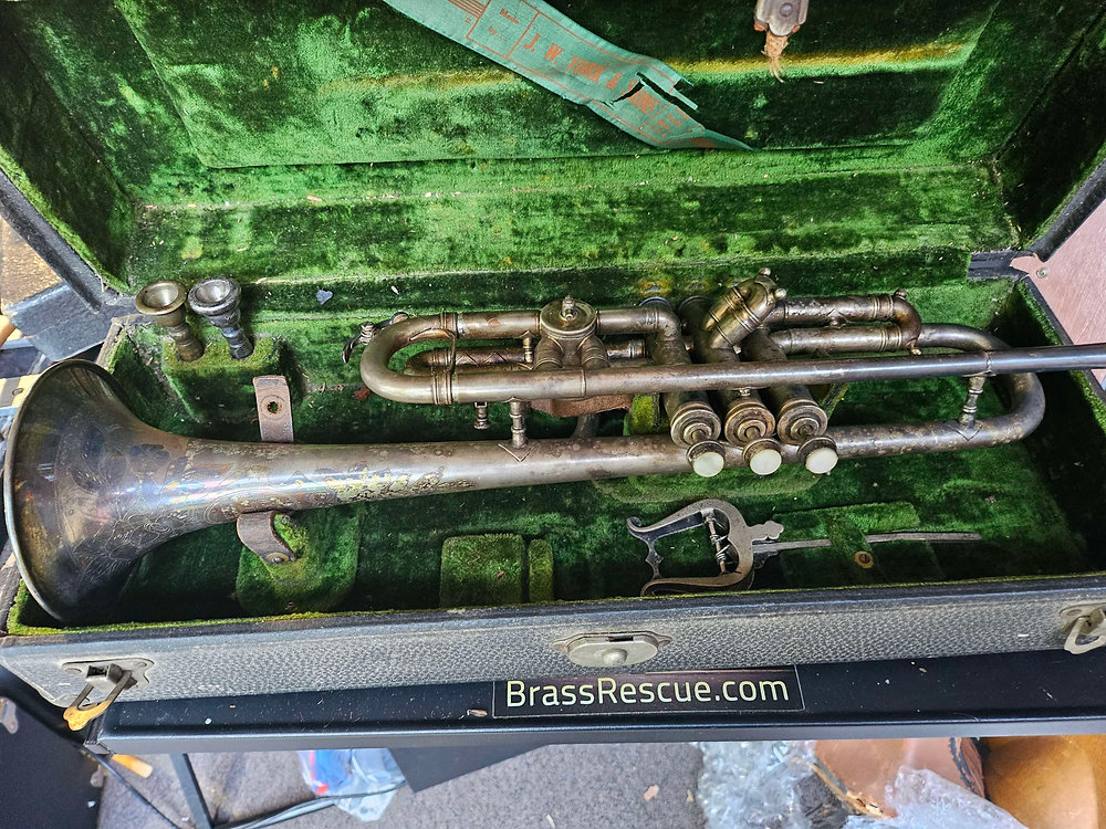 1918 York Trumpet with Rotary tuning