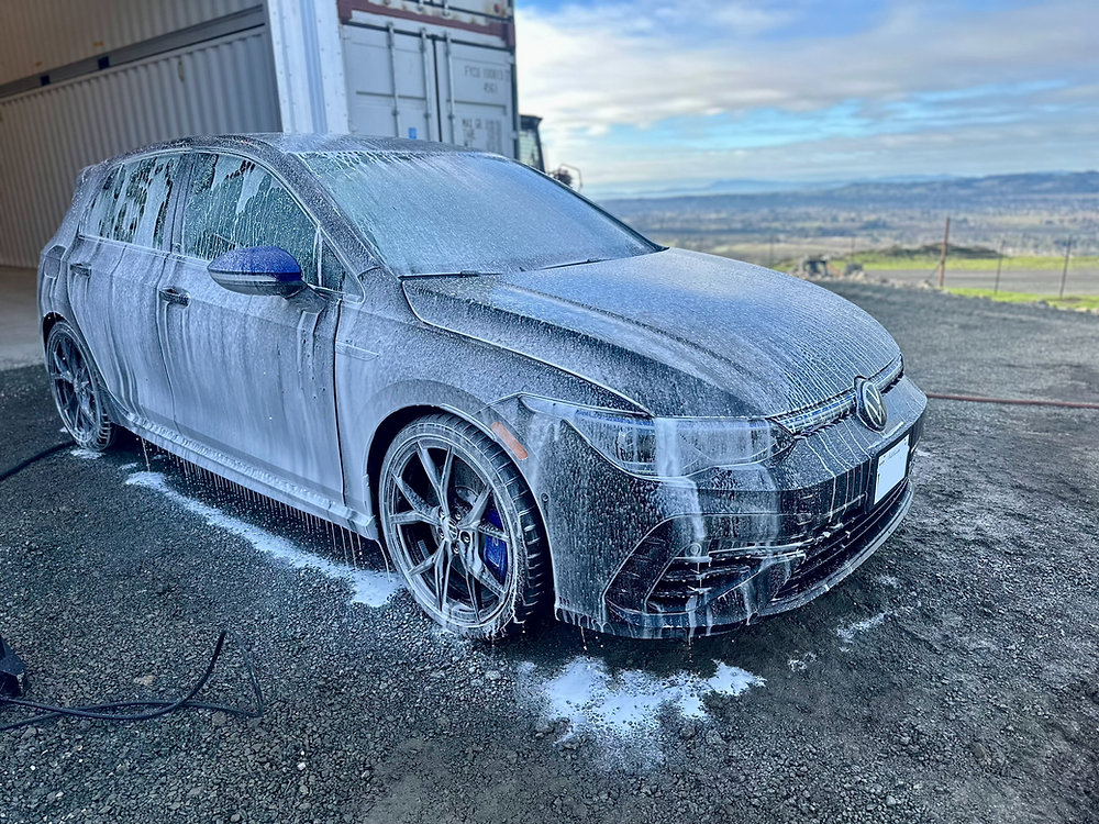 Graphene Coating a Black 2023 Golf R in Napa, California