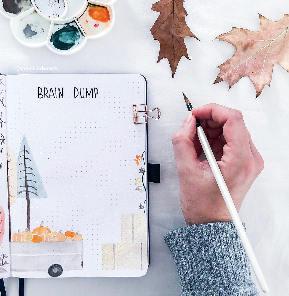 How to use a brain dump spread - sort thoughts, reduce stress with your ...