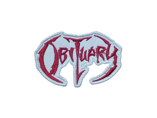Obituary logo - Embroidered patch | Iron Collapse Distro