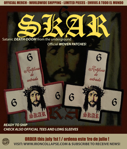 Skar - Antifona De Entrada - Official Woven Patch | Iron Collapse Distro