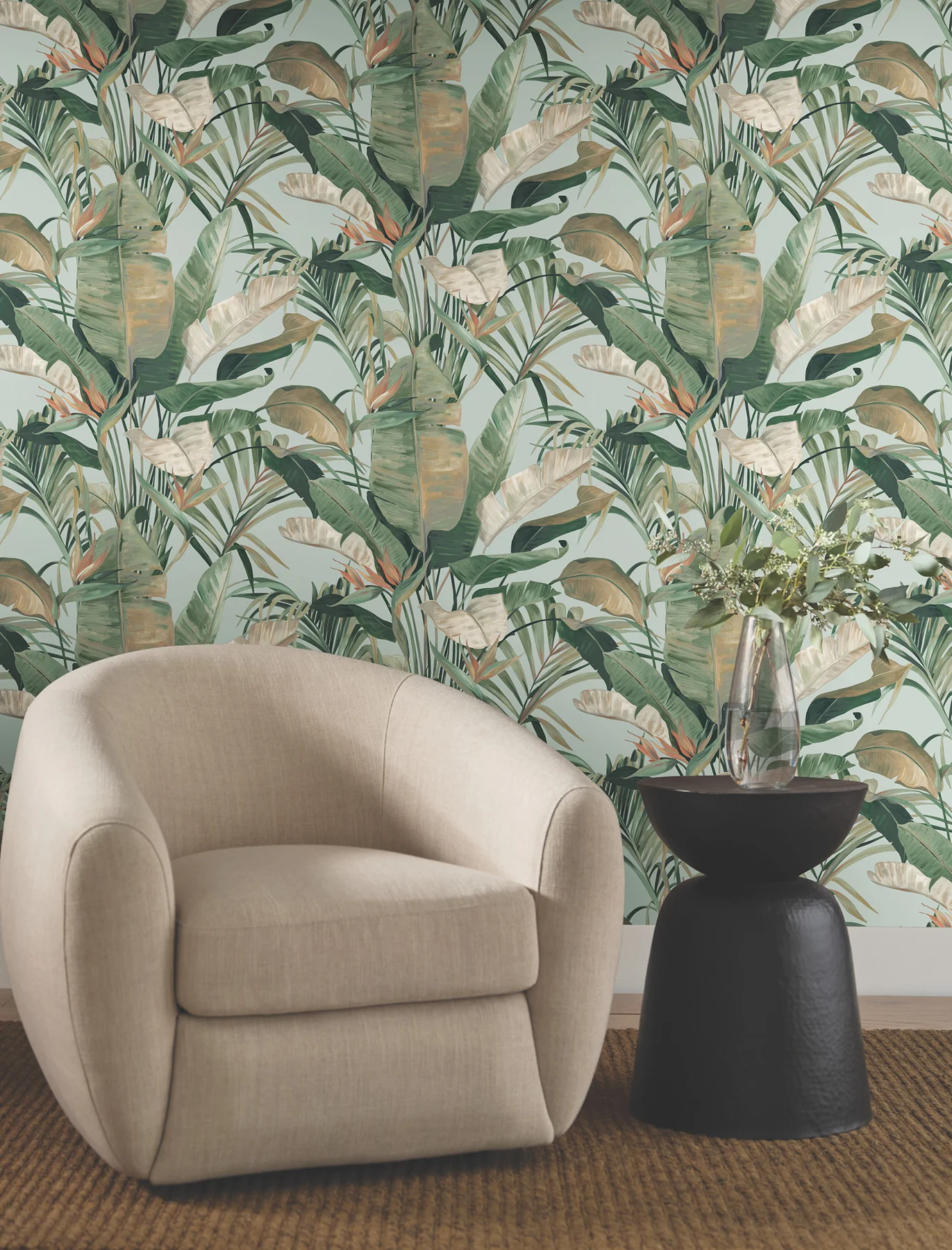 Tropical Cabana Premium Peel + Stick Wallpaper | Broccato Wallpaper