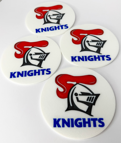 NRL Knights 3D Printed Coaster | Nightqueen3d