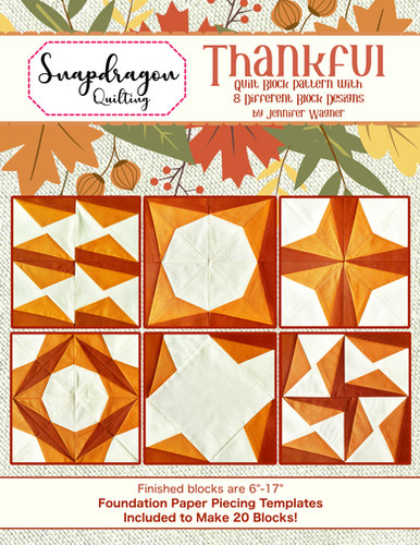 Thankful Quilt Block Pattern | Snapdragon Quilting