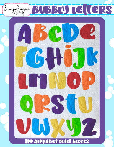 Bubbly Letters Collection - FPP Alphabet Block Set - PDF Download ...