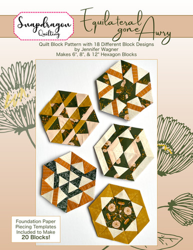 Equilateral Gone Awry Quilt Blocks Pattern - PDF Download | Snapdragon Quilting