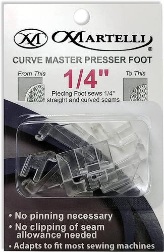 Curve Master Presser Foot by Martelli | Snapdragon Quilting