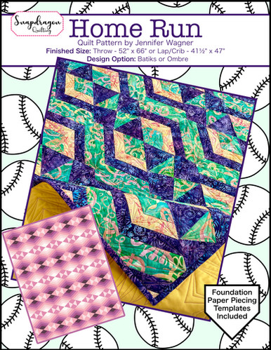 Home Run Quilt Pattern | Snapdragon Quilting