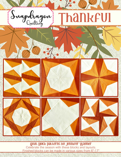 Thankful Quilt Block Pattern | Snapdragon Quilting
