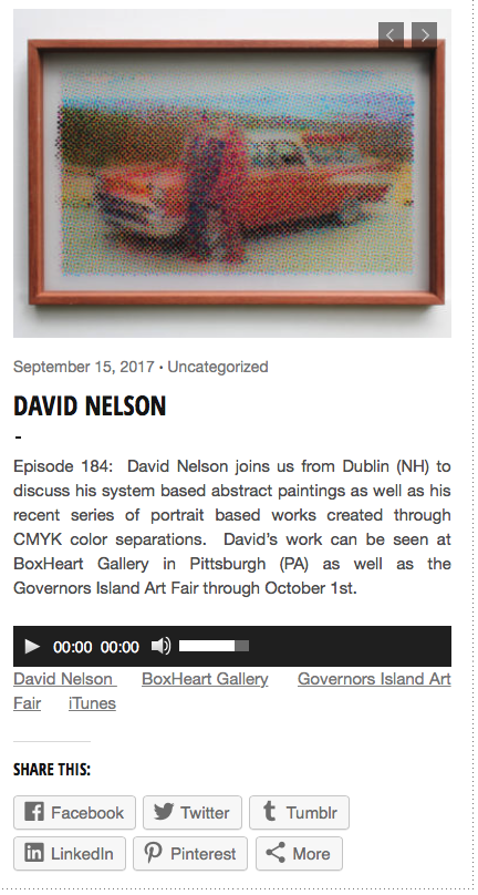 Studio Break Interview | David Nelson Paintings | David Nelson Art
