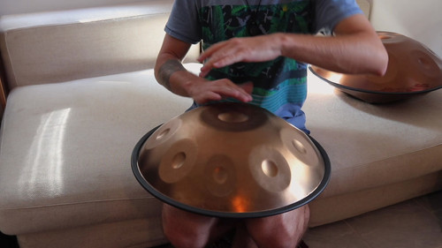 G minor small Handpan 9 notes (including ding) | Fropan