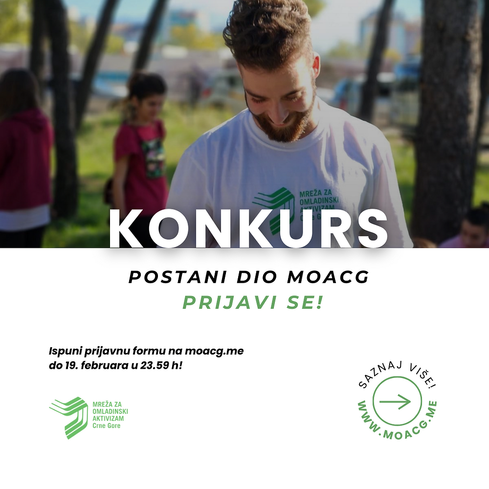 Prijava za konkurs: TI, postani dio MOACG! | MOACG