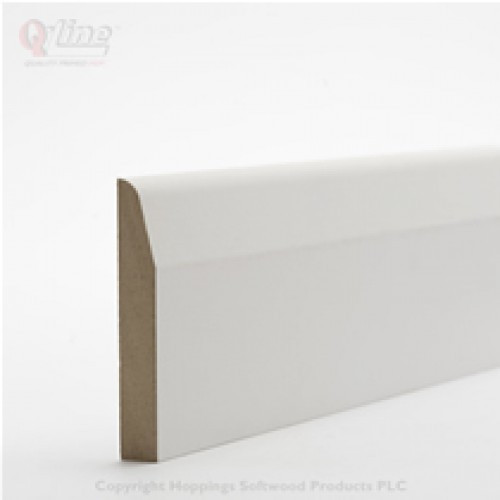 MDF Chamfered & Rounded Skirting 15mm x 69mm x 4.2m | Canterbury | East ...