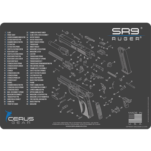 RUGER SR9® SCHEMATIC PROMAT | Let's go Tactical