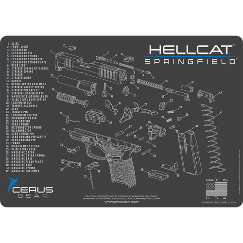 SPRINGFIELD® HELLCAT™ SCHEMATIC PROMAT | Let's go Tactical