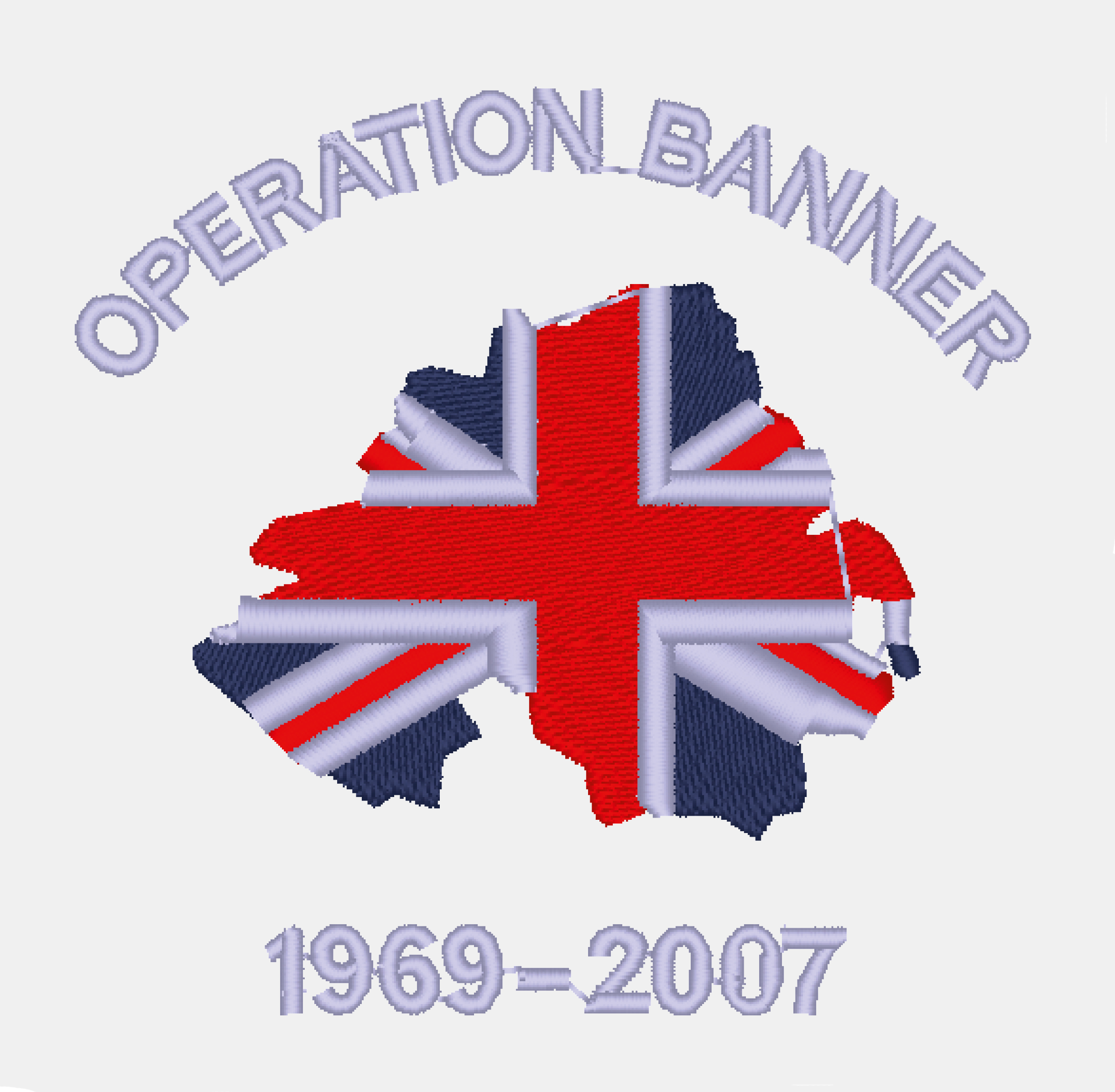 Operation Banner, 1969-2007 Embroidered RUC UDR OP BANNER Northern ...